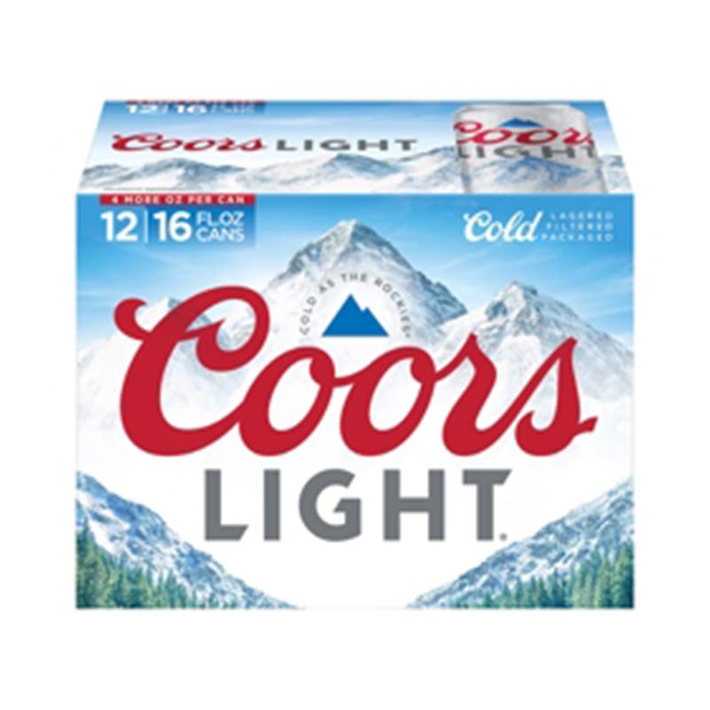 Coors Light - 12 Pack cans (16oz) – Gameday Beverages